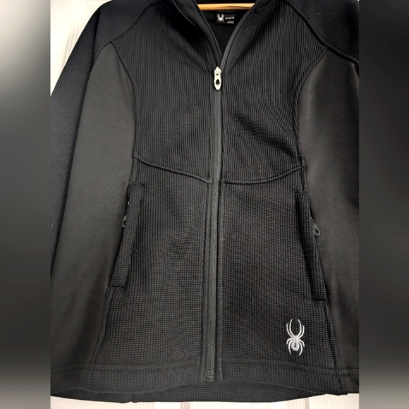 Spyder | Jackets & Coats | Spyder Womens Active Full Zip Hoodie Black ...